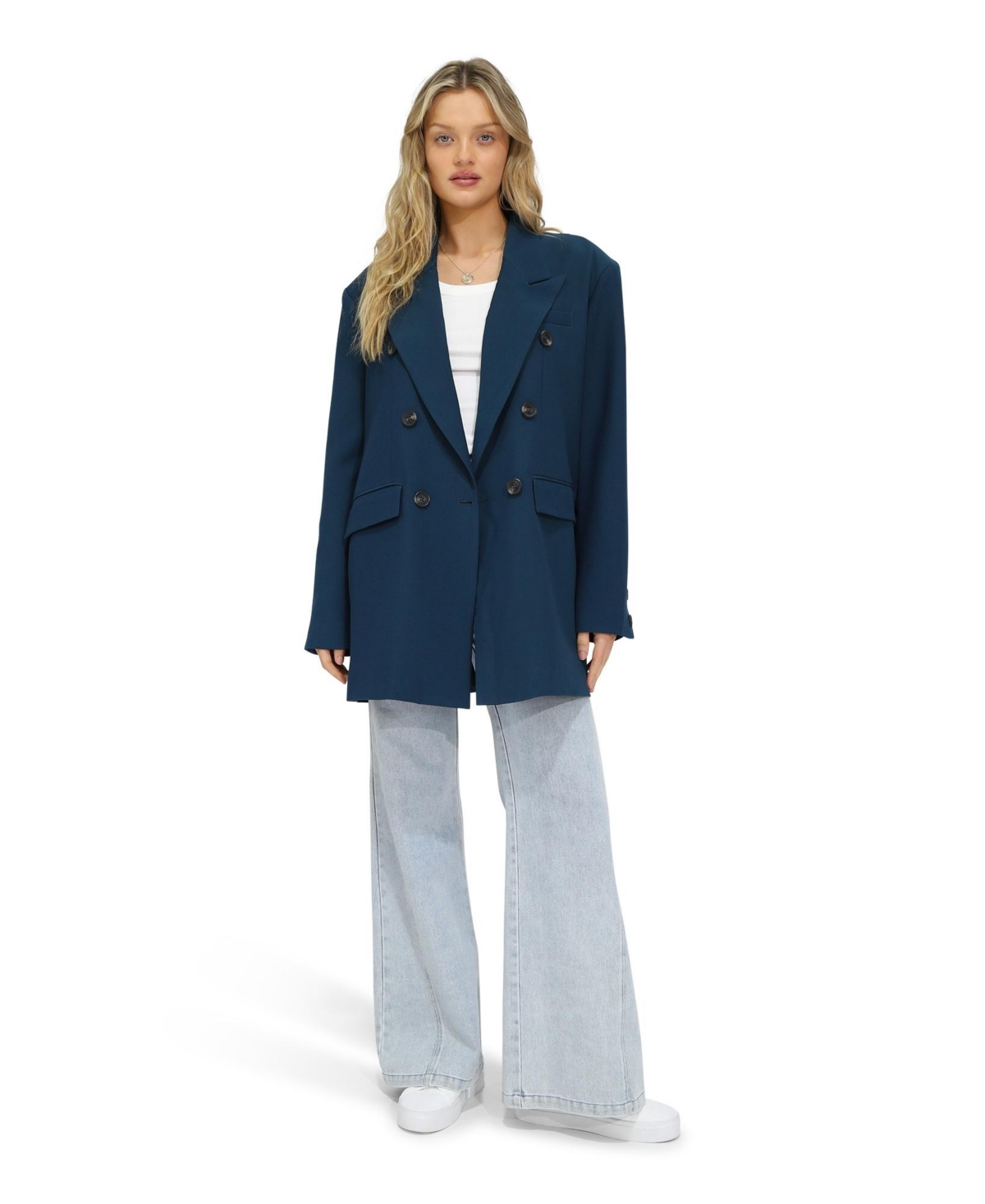Click here for Belle & Bloom Womens Found in the Wild Blazer - Da... prices