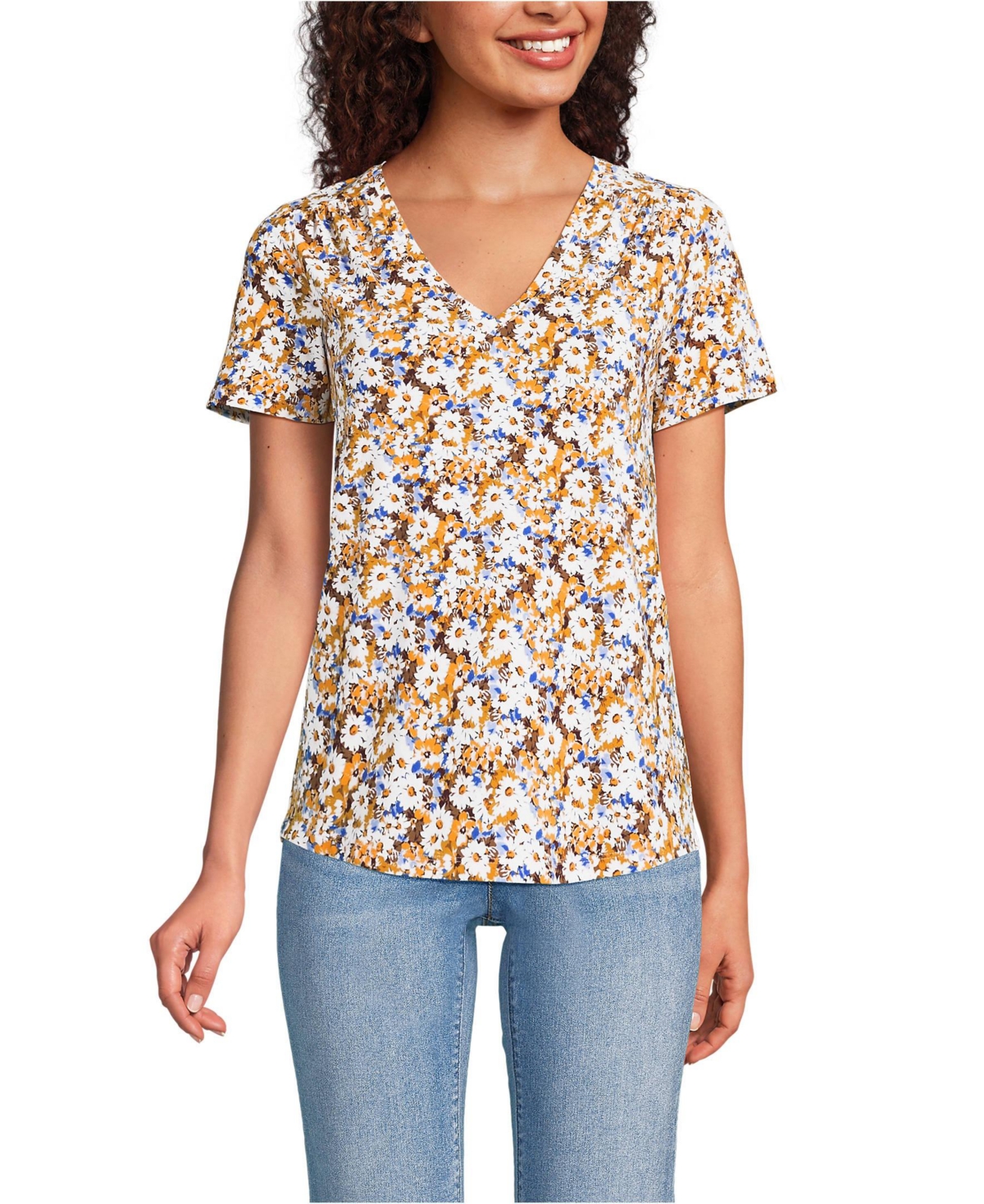 Click here for Lands End Womens Short Sleeve Lightweight Jersey G... prices
