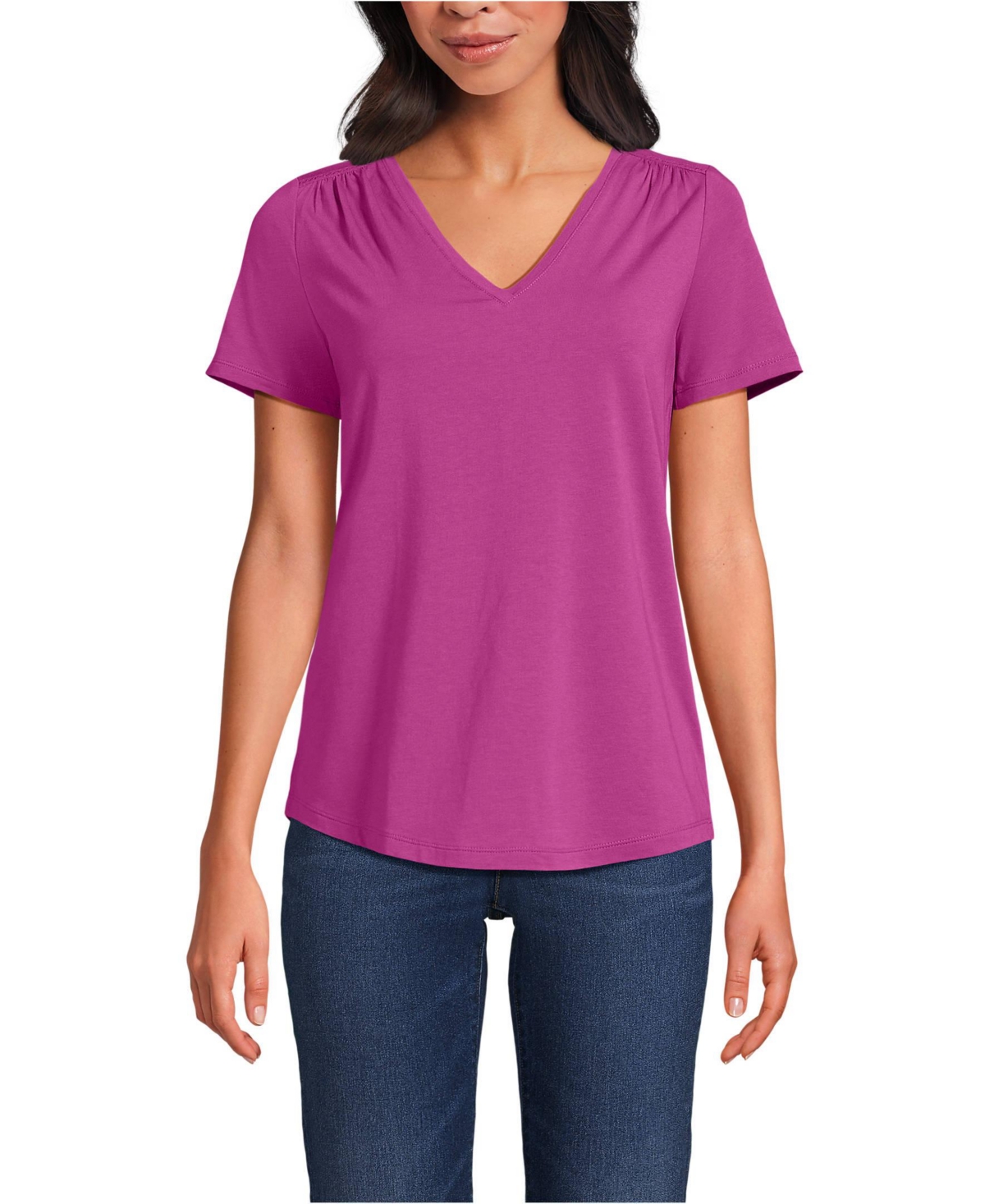 Click here for Lands End Womens Short Sleeve Lightweight Jersey G... prices