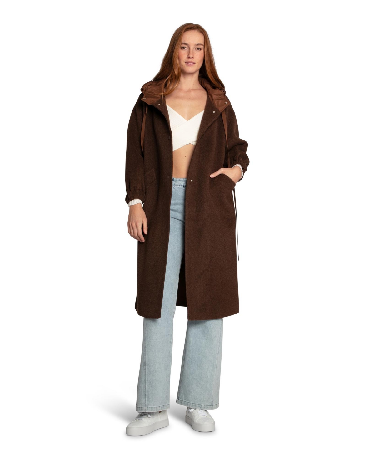 Click here for Belle & Bloom Fantasy Land Wool Blend Hooded Coat... prices