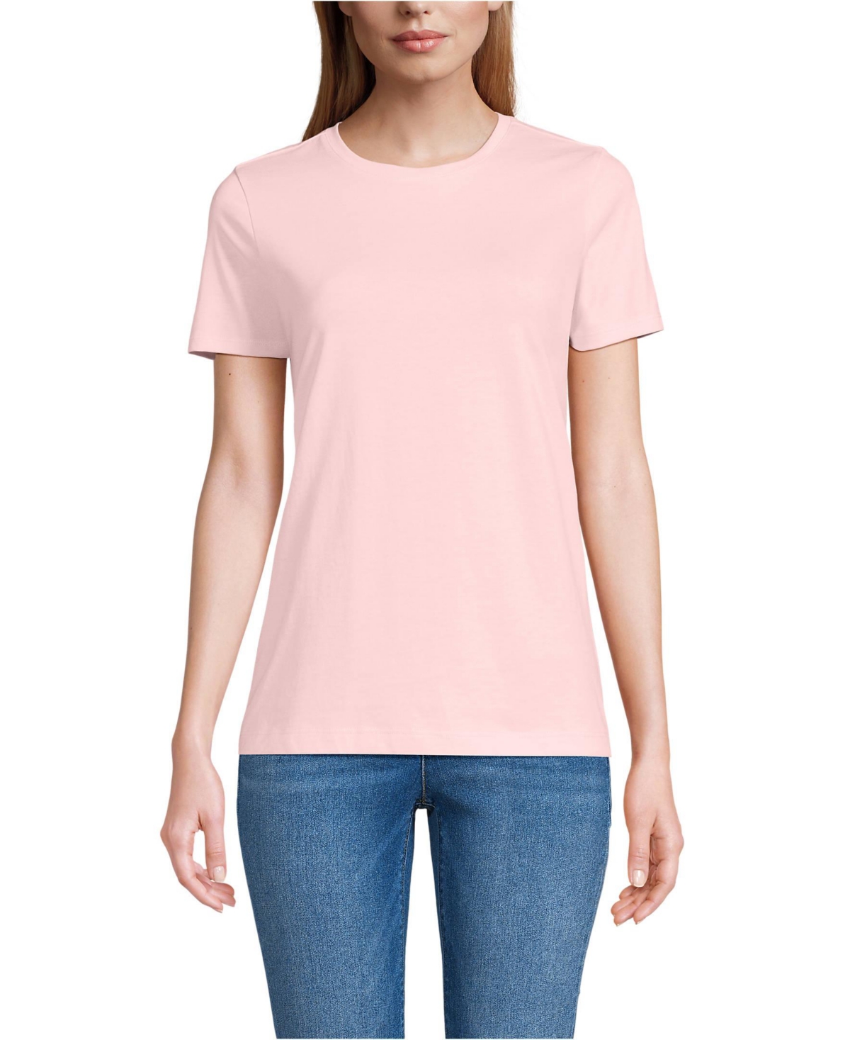 Click here for Lands End Womens Relaxed Supima Cotton Crew Neck T... prices