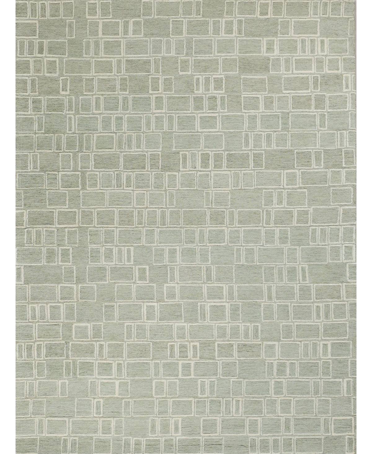 Exquisite Rugs Soho 7138 40x60 Area Rug - Sage  Ivory