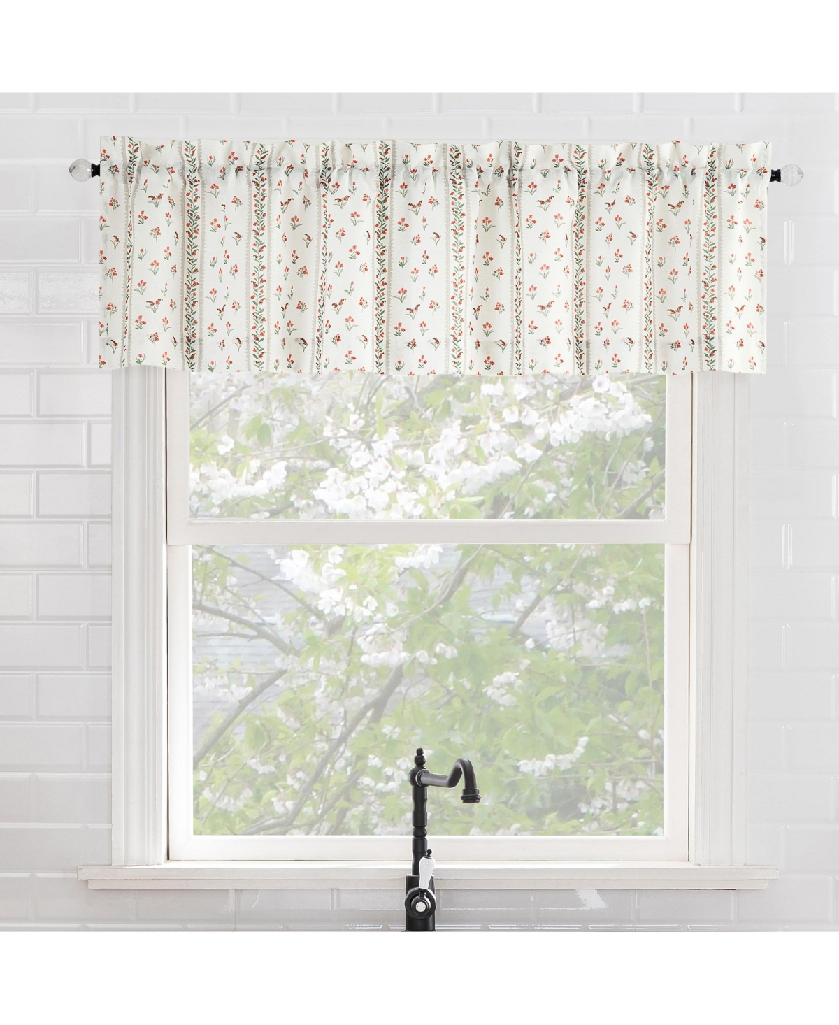 Click here for No. 918 Ridgewood Ditsy Floral Stripe Semi-Sheer R... prices