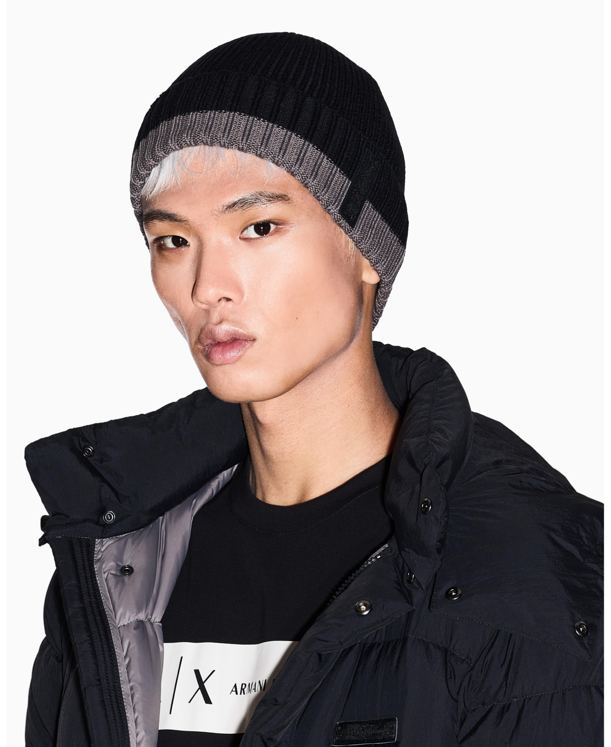 Click here for A|X Armani Exchange Mens Cozy Lab Color Block Bean... prices