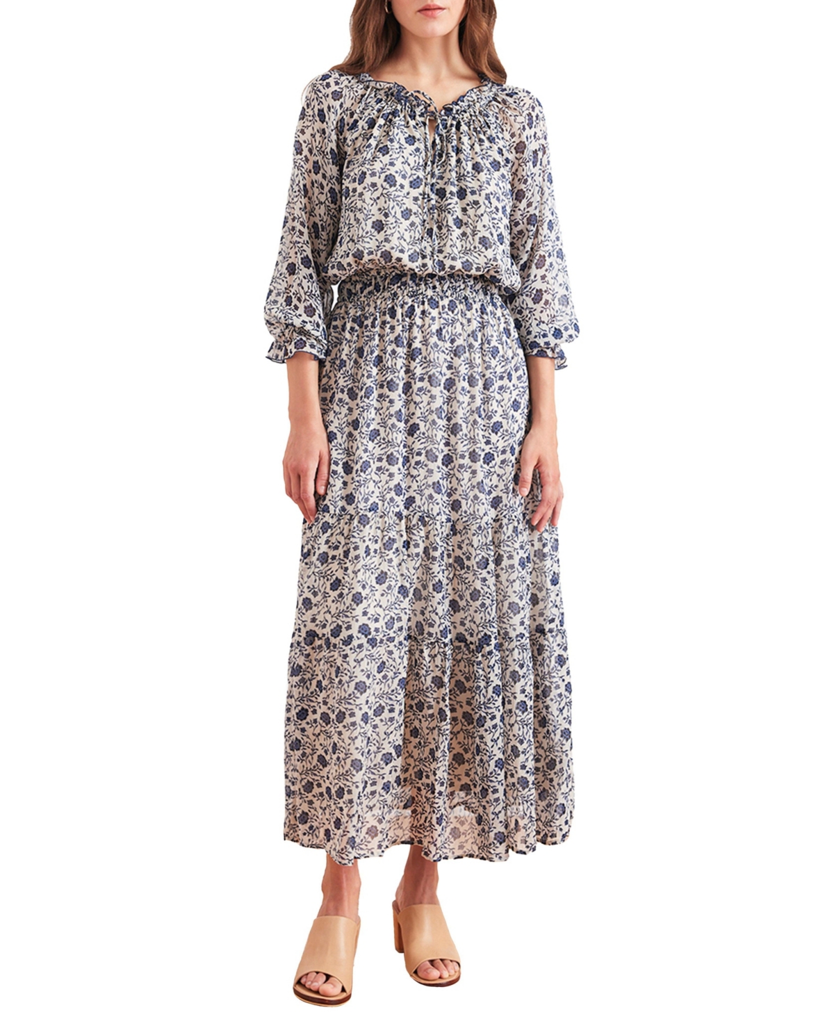 Click here for Paneros Clothing Womens Esme Dress - Sapphire vine... prices