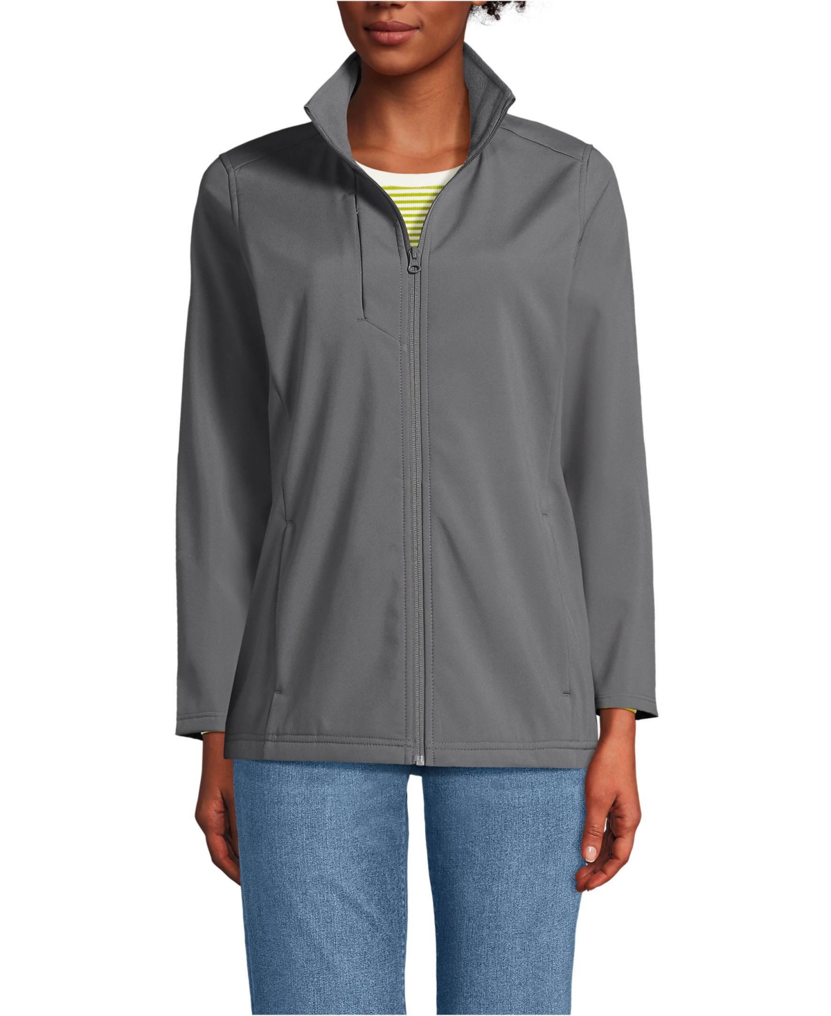Click here for Lands End Womens Soft Shell Jacket - Arctic gray prices