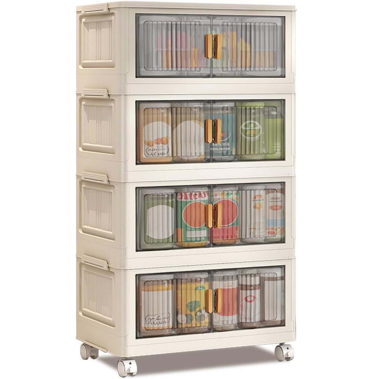 Click here for gaomon Stackable Storage Bins With Lids  4-Tier Fo... prices