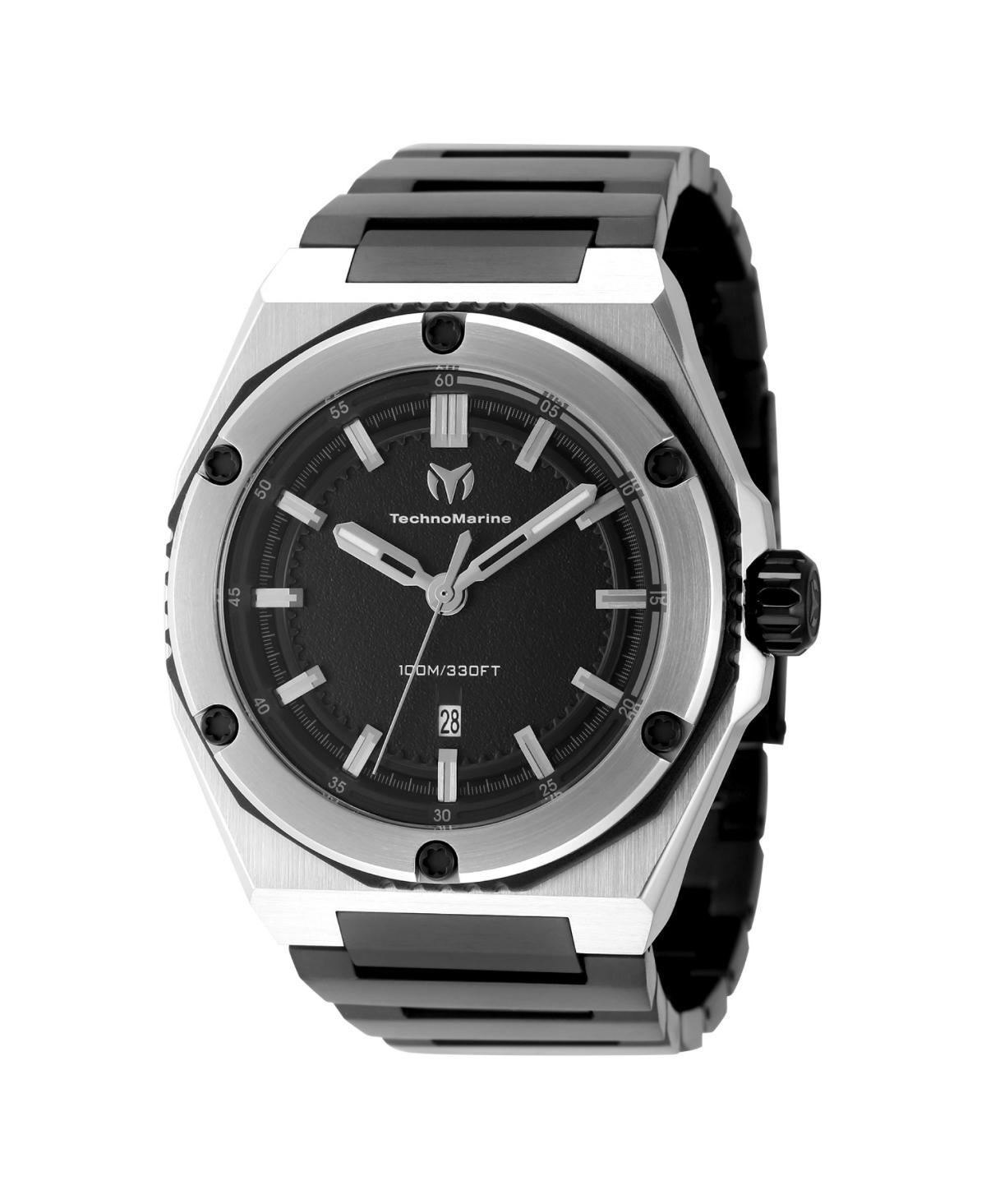 Click here for Technomarine Mens Tm-416089 Coral Quartz Black Dia... prices