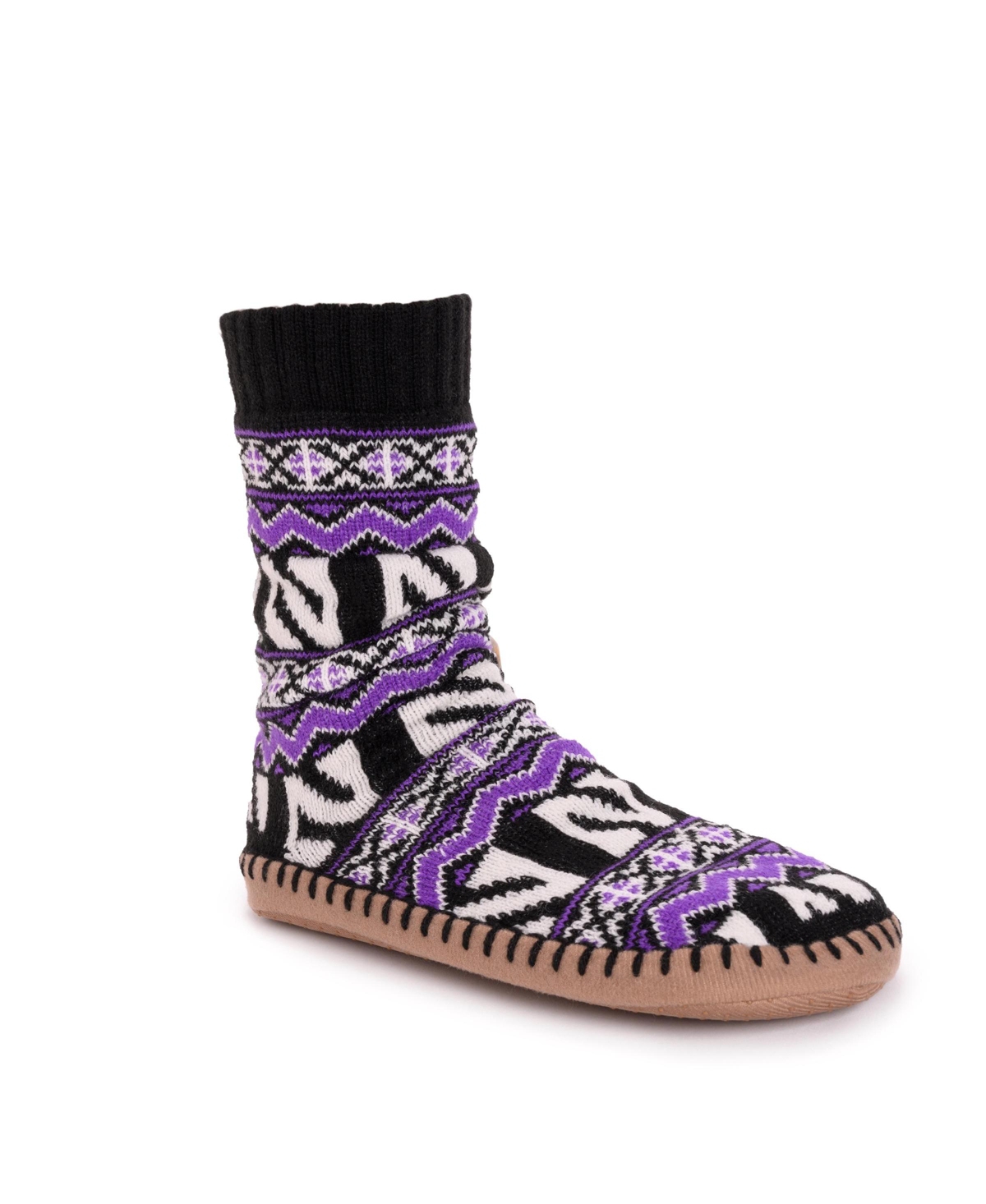 Click here for Muk Luks Mens Game Day by Unisex Slipper Socks - N... prices