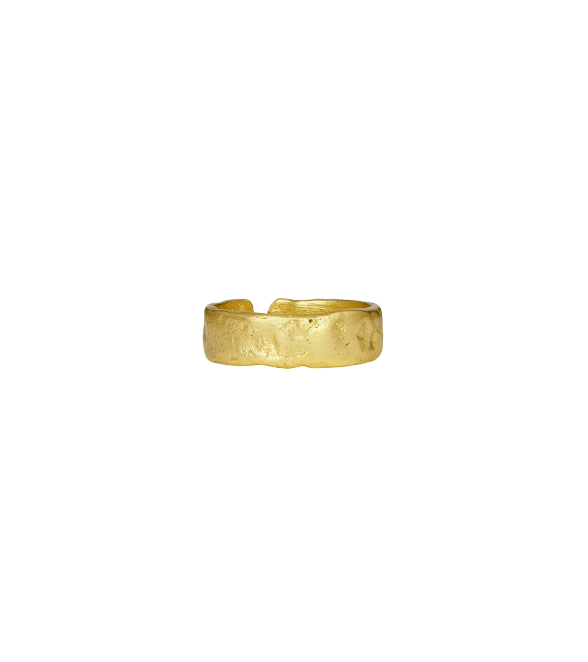 Click here for Ottoman Hands Dela Textured Band Ring - Gold prices