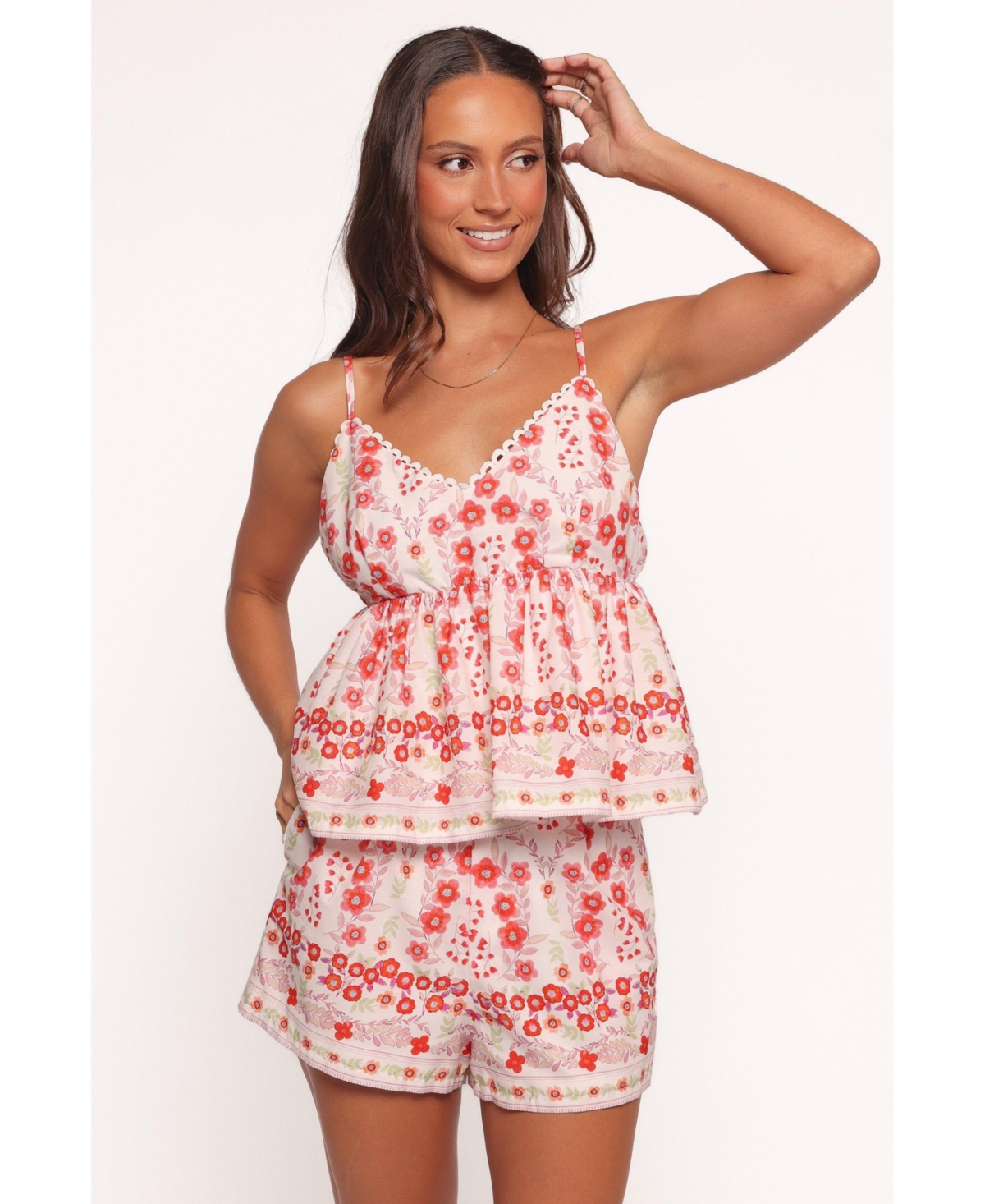 Click here for Petal and Pup Womens Ruby Short Set - Red prices