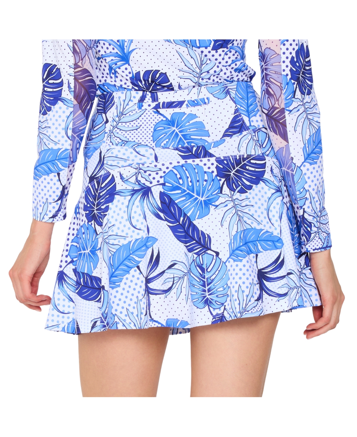 Click here for G Lifestyle Back Yoke Ruffle Skort - Blue Oasis prices