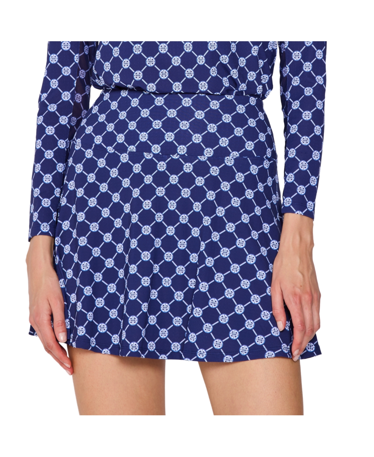 Click here for G Lifestyle Back Yoke Ruffle Skort - Navy Lifestyl... prices