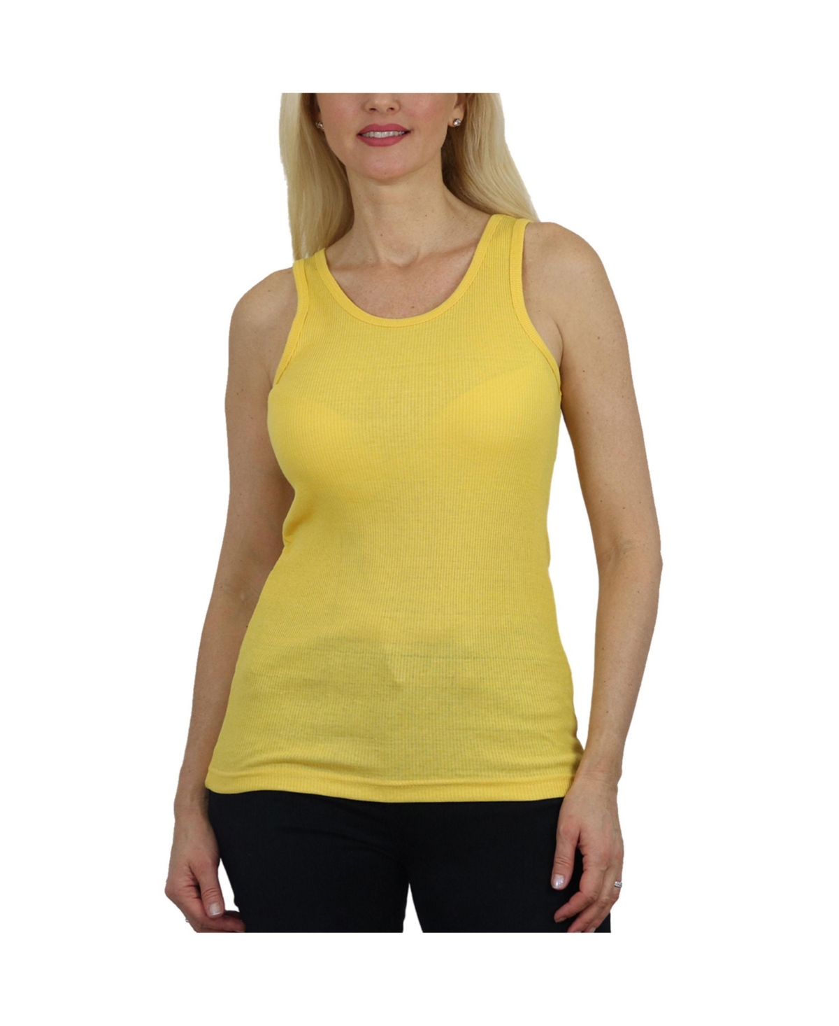 Click here for Galaxy By Harvic Womens Loose Fit Ribbed Tank Top... prices