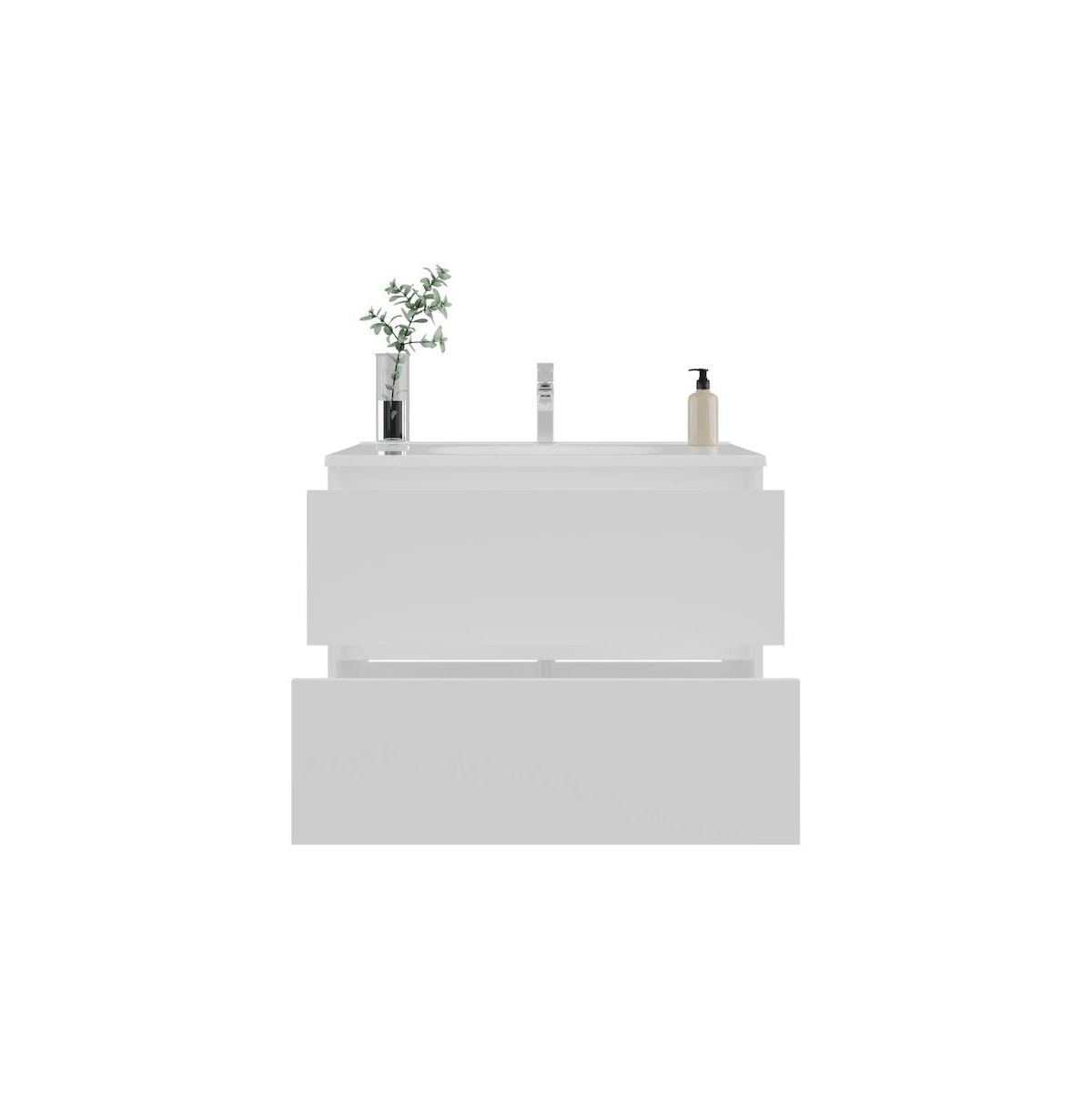 Click here for Tuhome Bathroom Cabinet Opalo White Mdf - White prices
