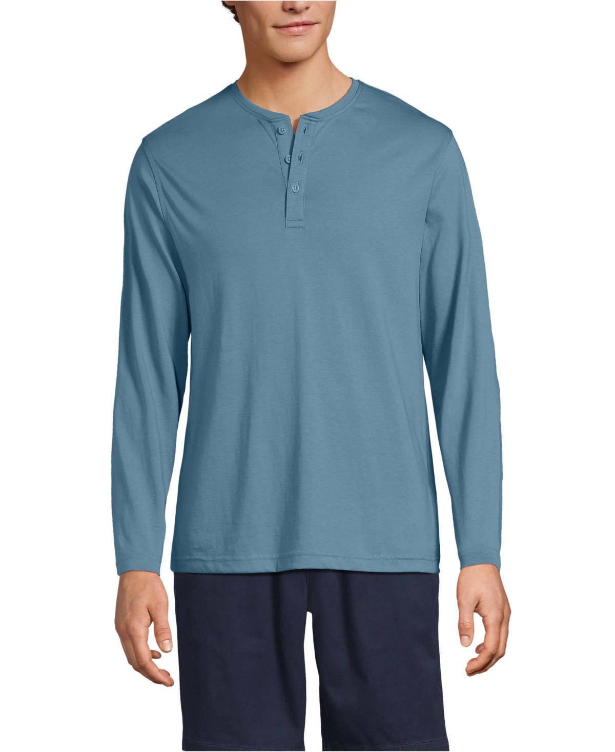Click here for Lands End Mens Long Sleeve Cotton Supima Henley -... prices