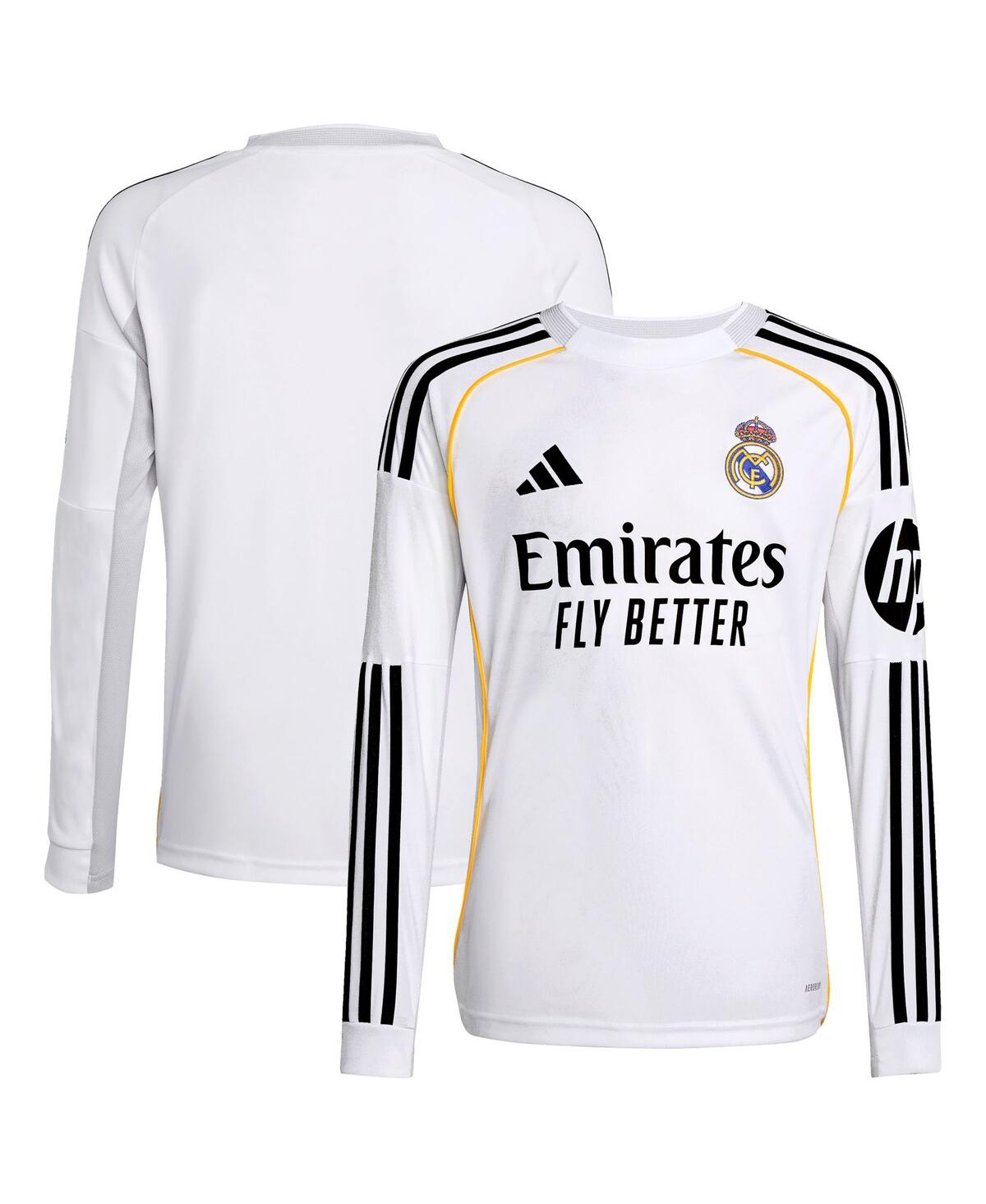 Click here for Adidas Big Boys and Girls White Real Madrid 2025/2... prices