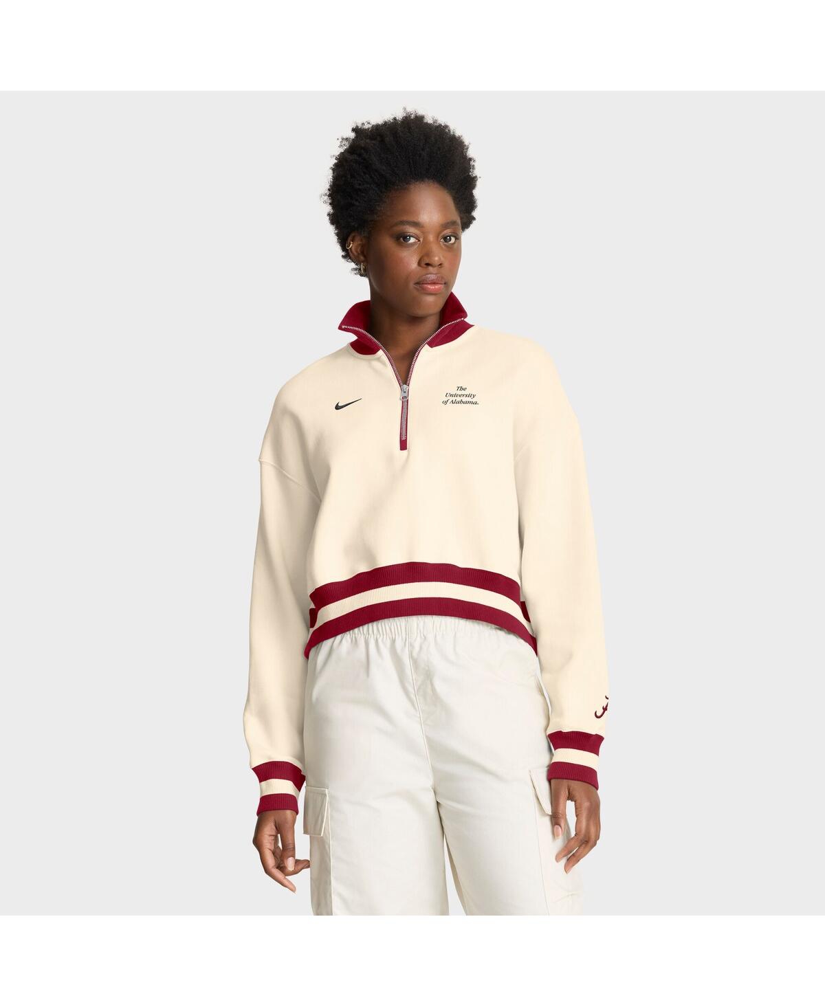 Click here for Nike Womens Tan Alabama Crimson Tide Legacy Half-Z... prices