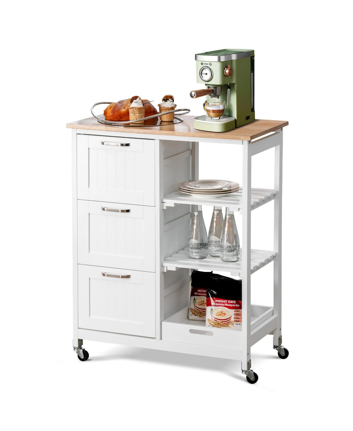 Click here for Gymax Rolling Kitchen Island Utility Storage Cart... prices