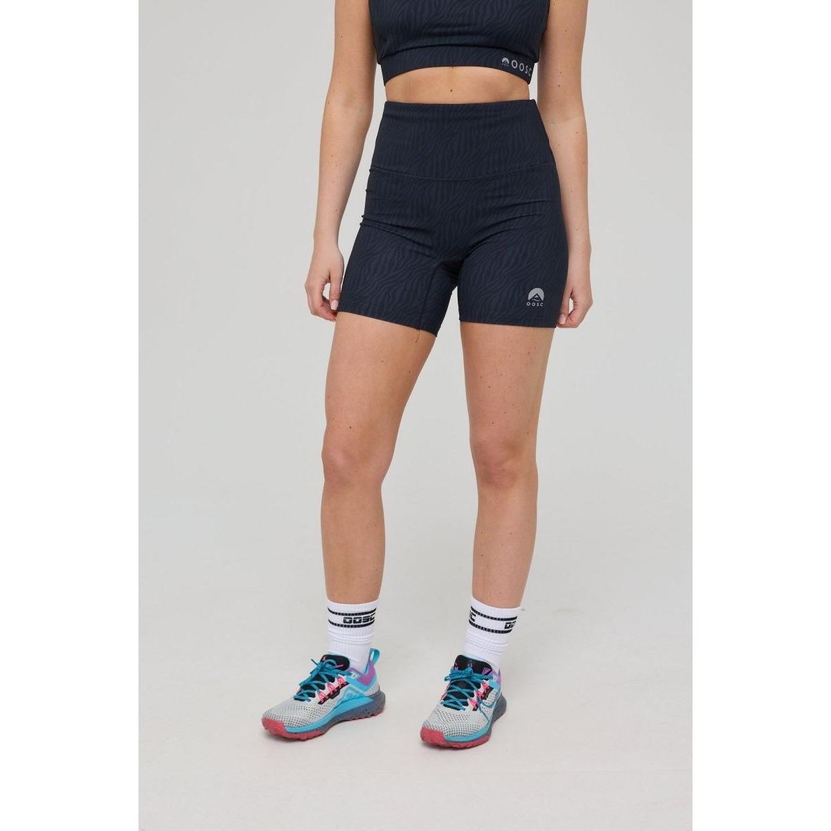 Click here for Oosc Infinite High Waisted Shorts - Black Tiger -... prices