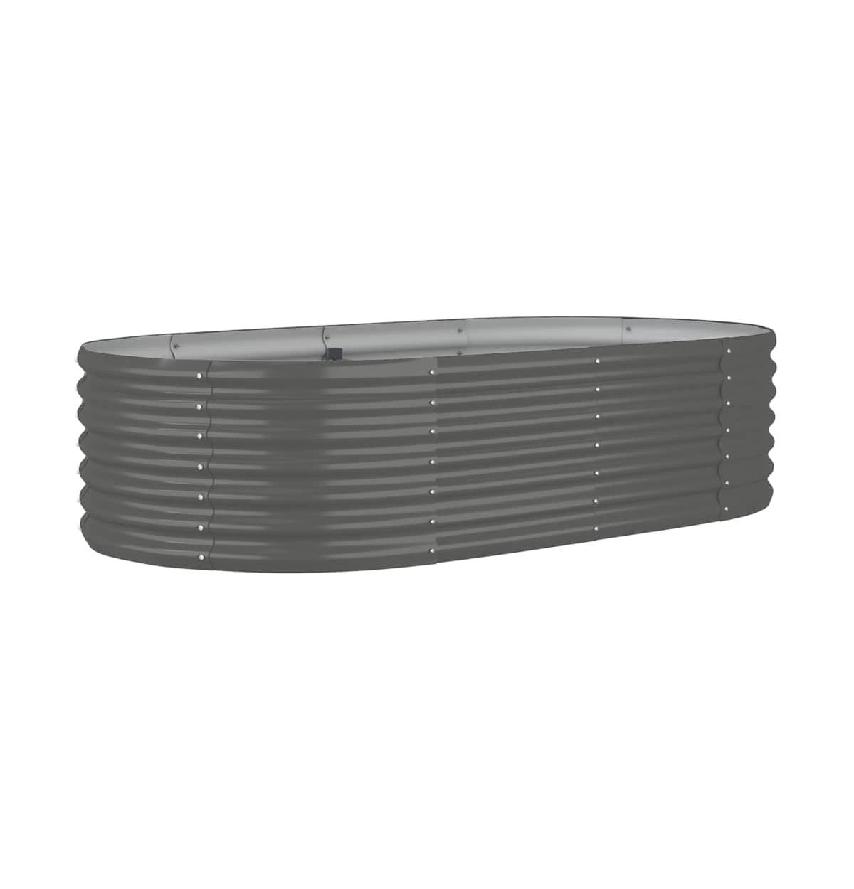 Click here for Garden Raised Bed Grey Powder-coated steel Large D... prices