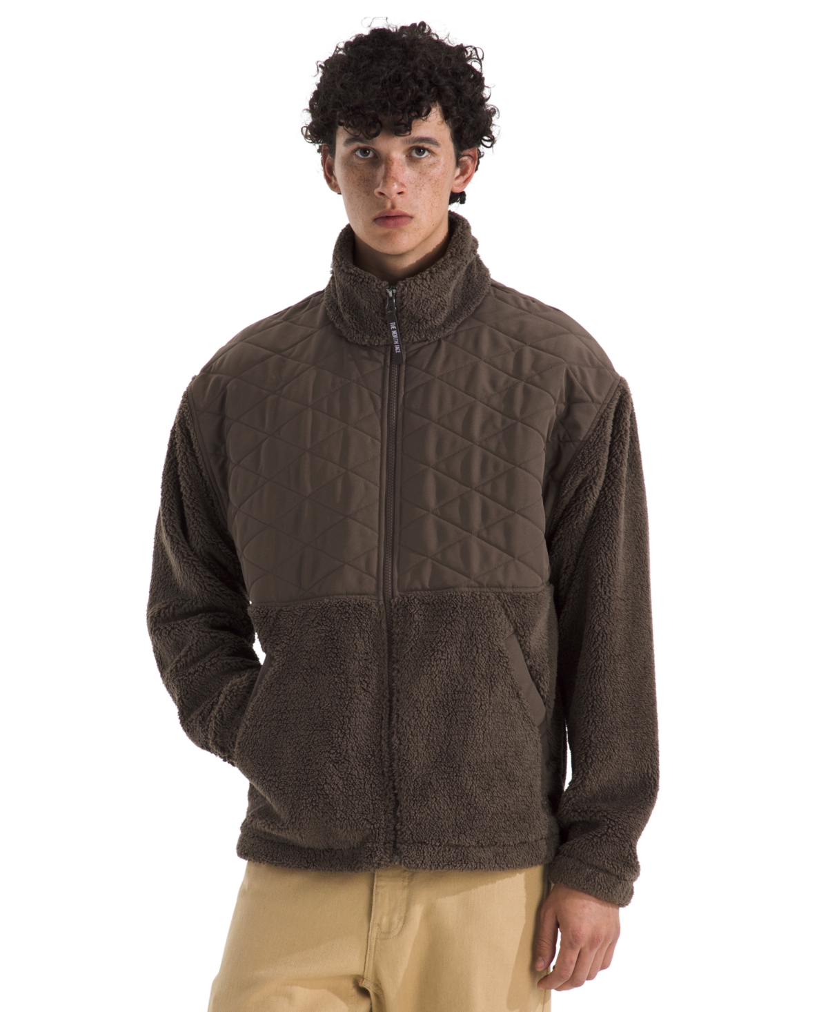 The North Face Mens Cabin Fleece Full Zip Jacket - Smokey Brown