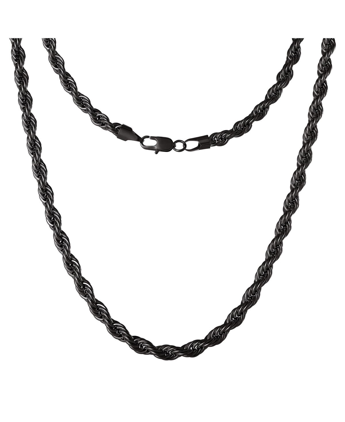 Click here for Lucky Brand Black Twisted Rope Chain Necklace - 24... prices