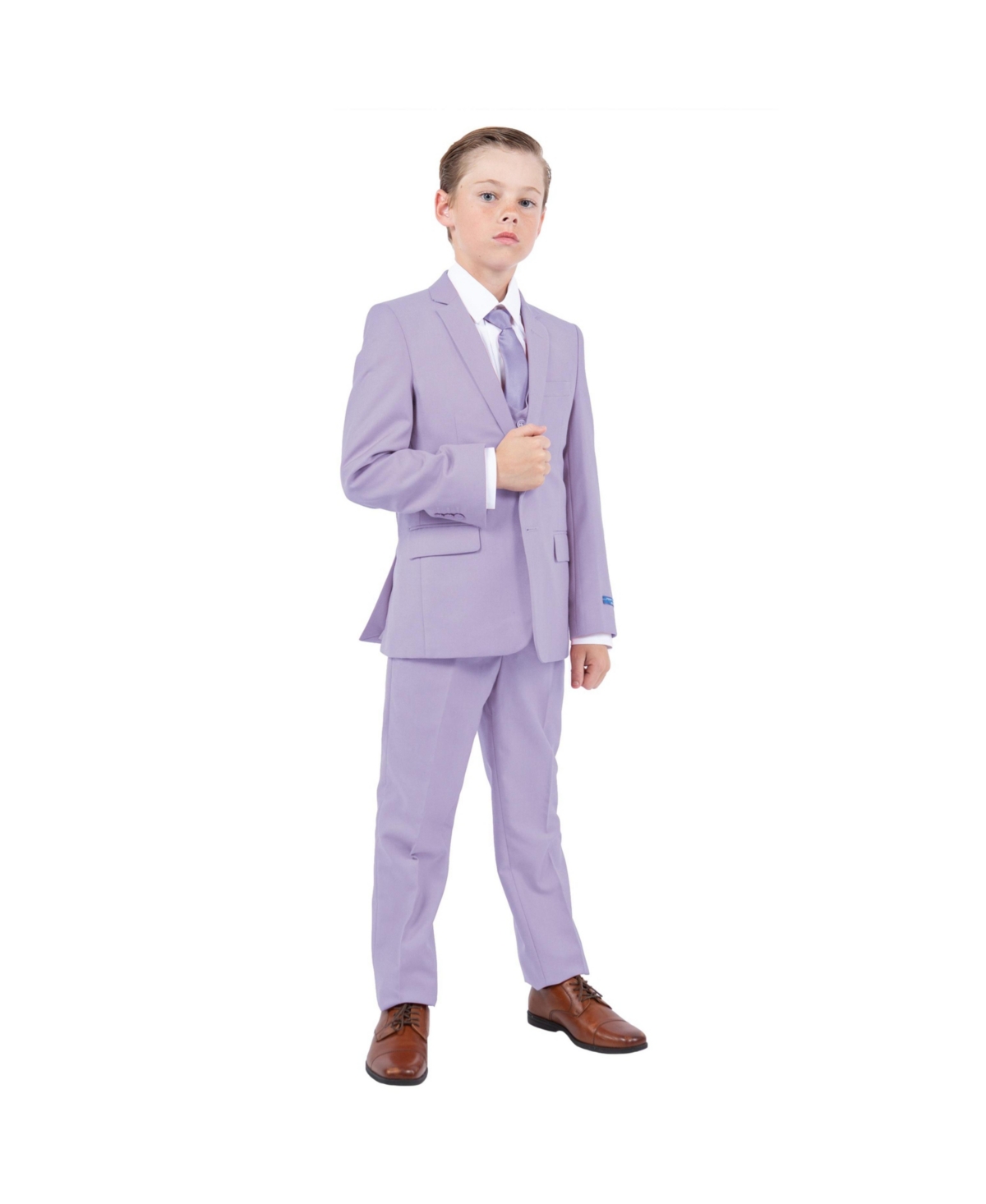 Click here for Perry Ellis Little Boys 5 Piece Lavender Pastel Su... prices