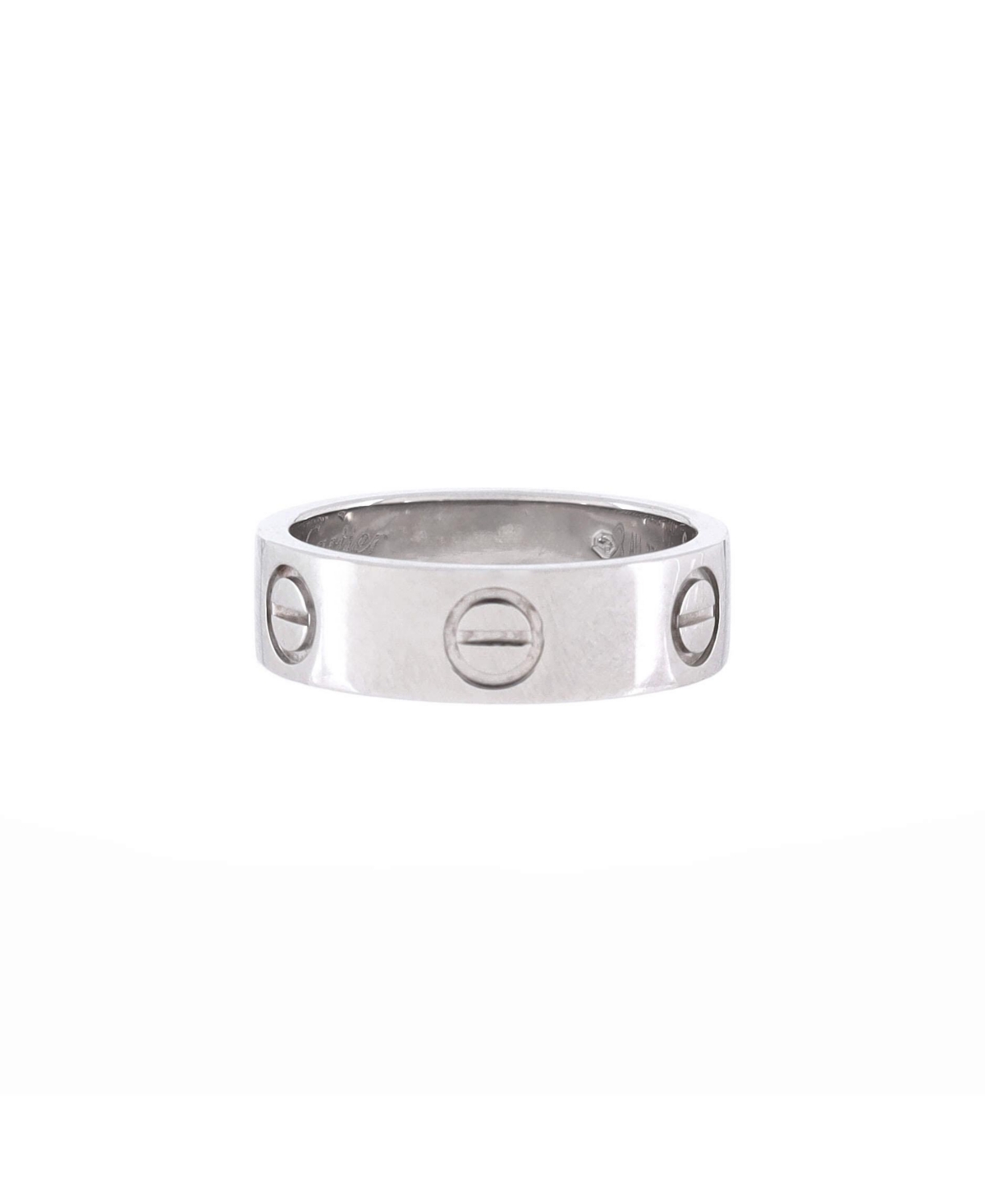 Click here for Pre-Owned Cartier Love Band Ring - 18k white gold prices