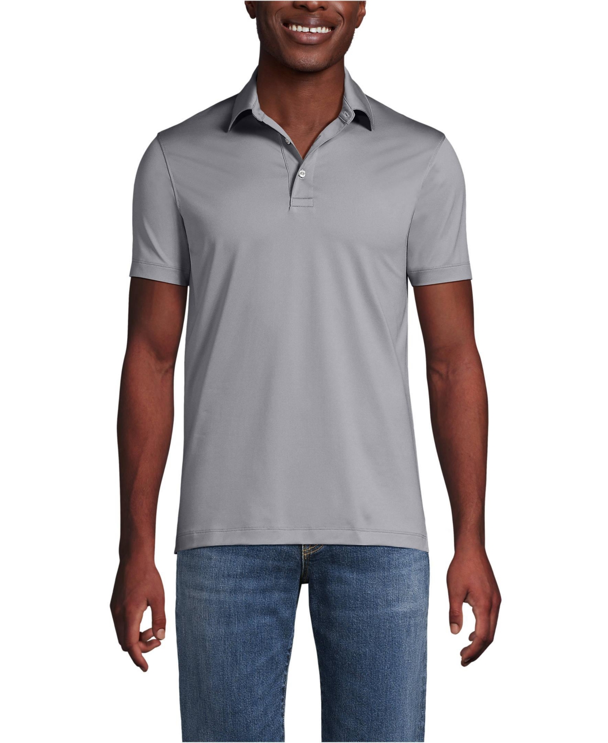 Click here for Lands End Mens School Uniform Rapid Dry Short Slee... prices