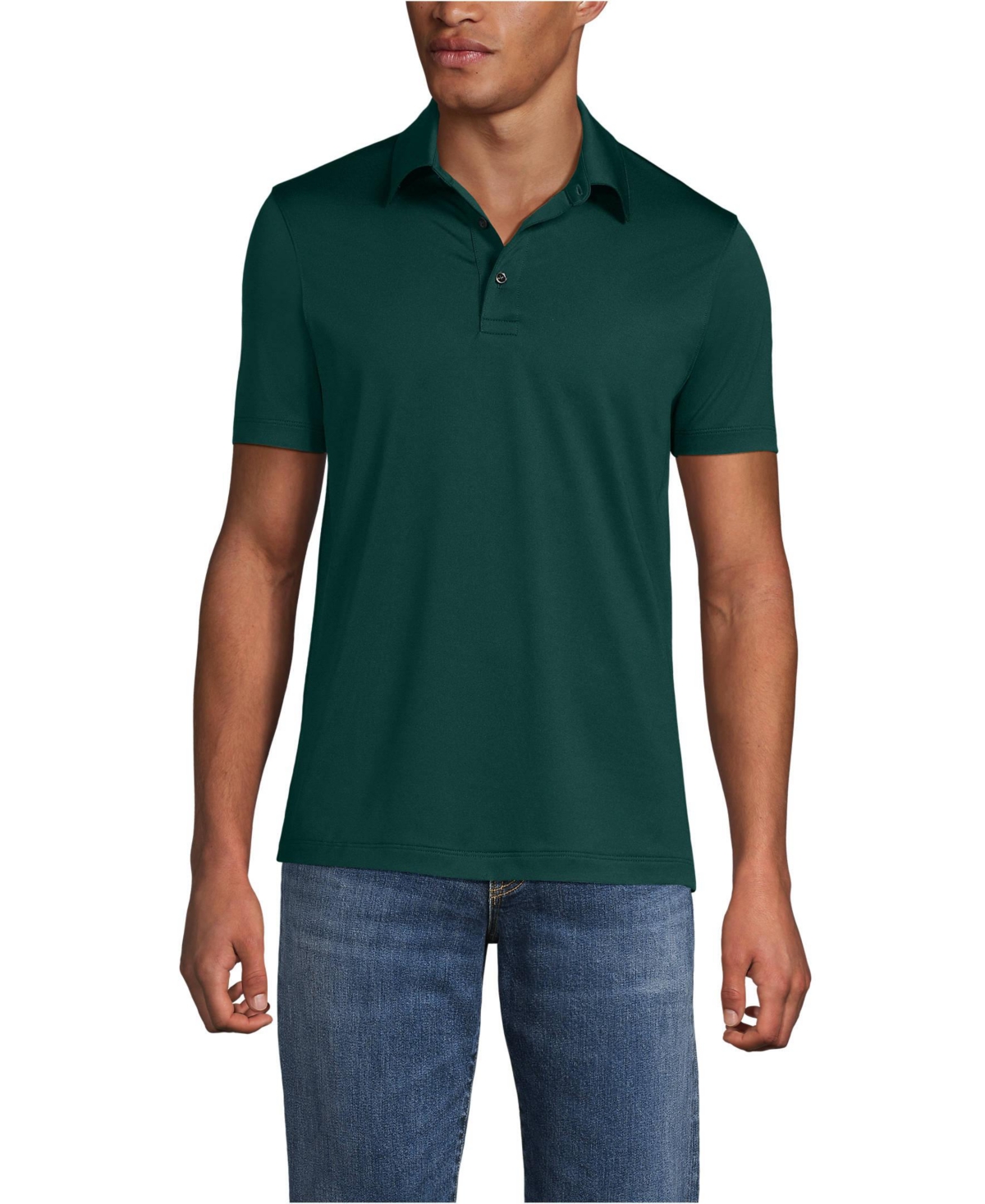 Click here for Lands End Mens School Uniform Rapid Dry Short Slee... prices