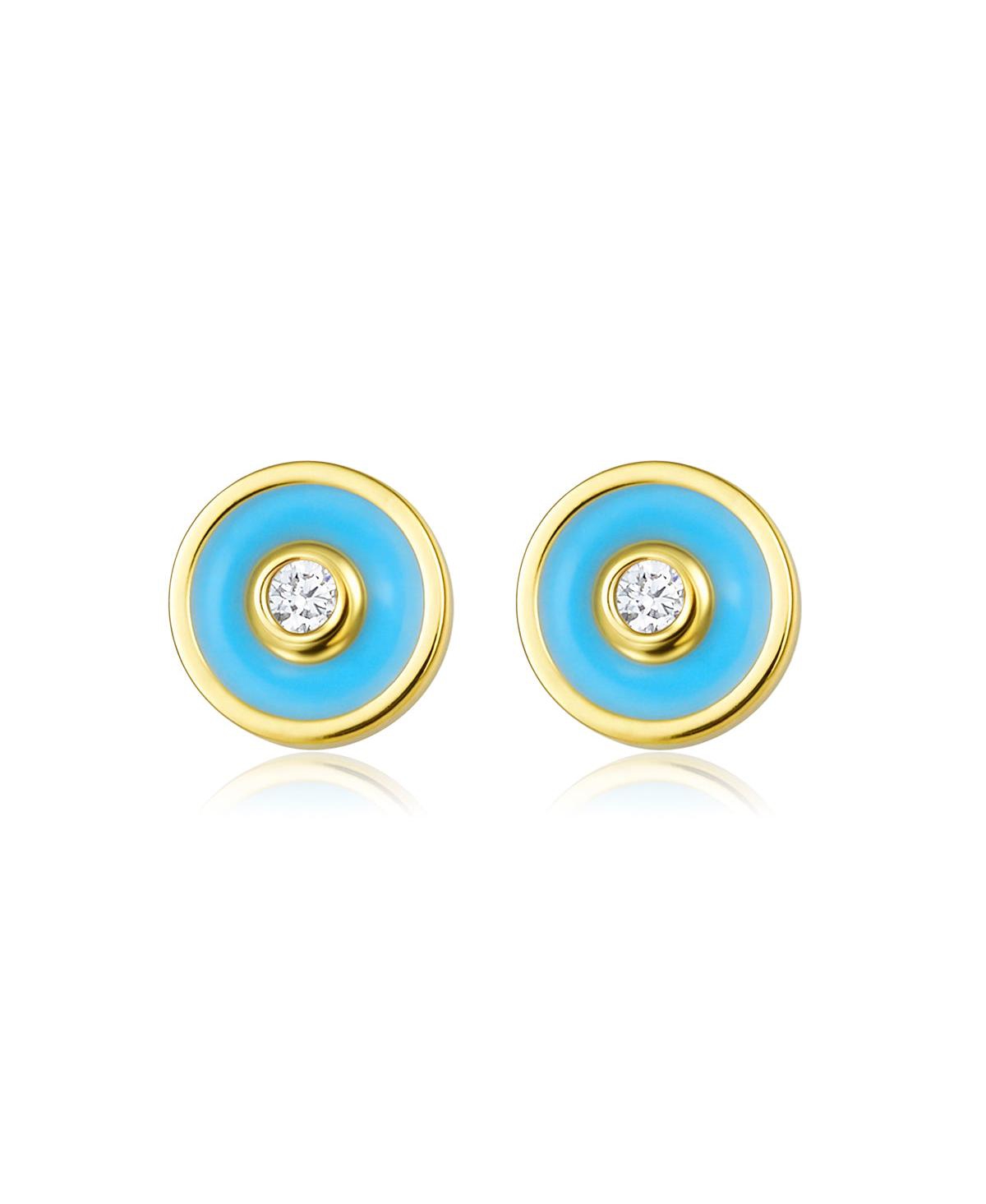 Click here for Anna Zuckerman Petit Bubble Earrings in Sky Blue -... prices