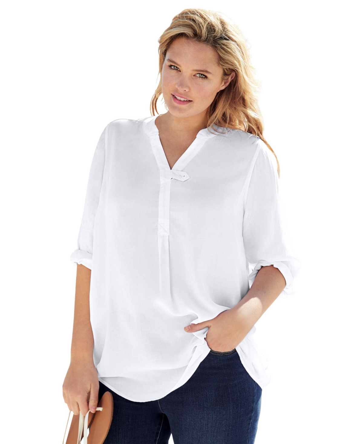 Click here for Woman Within Plus Size Within Rayon 7-Day Three-Qu... prices