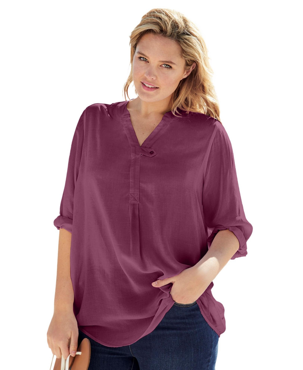 Click here for Woman Within Womens Plus Size Rayon 7-Day Three-Qu... prices