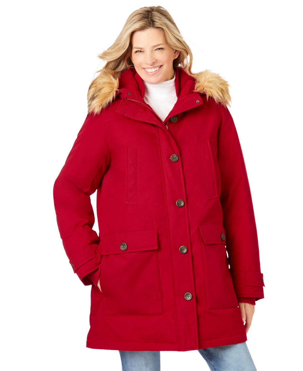 Click here for Woman Within Plus Size The Arctic Parka - Classic... prices