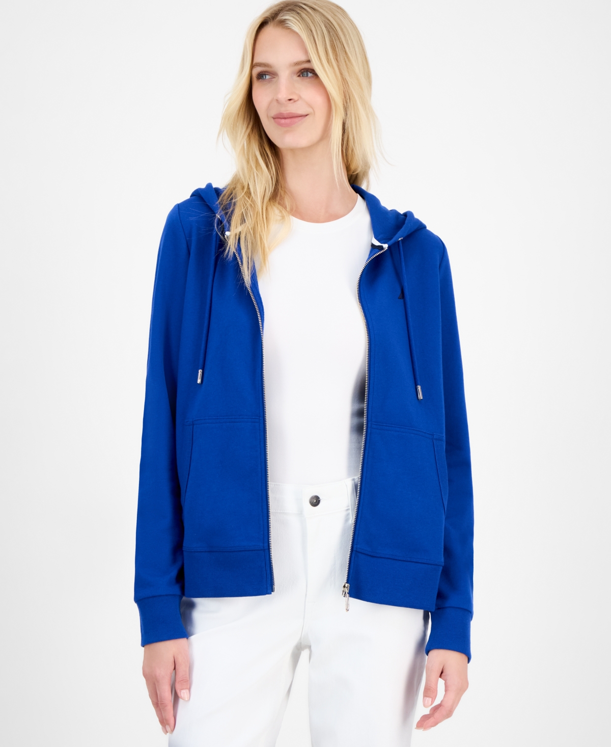 Click here for Nautica Jeans Womens Solid Zip-Front Hoodie  Onlin... prices