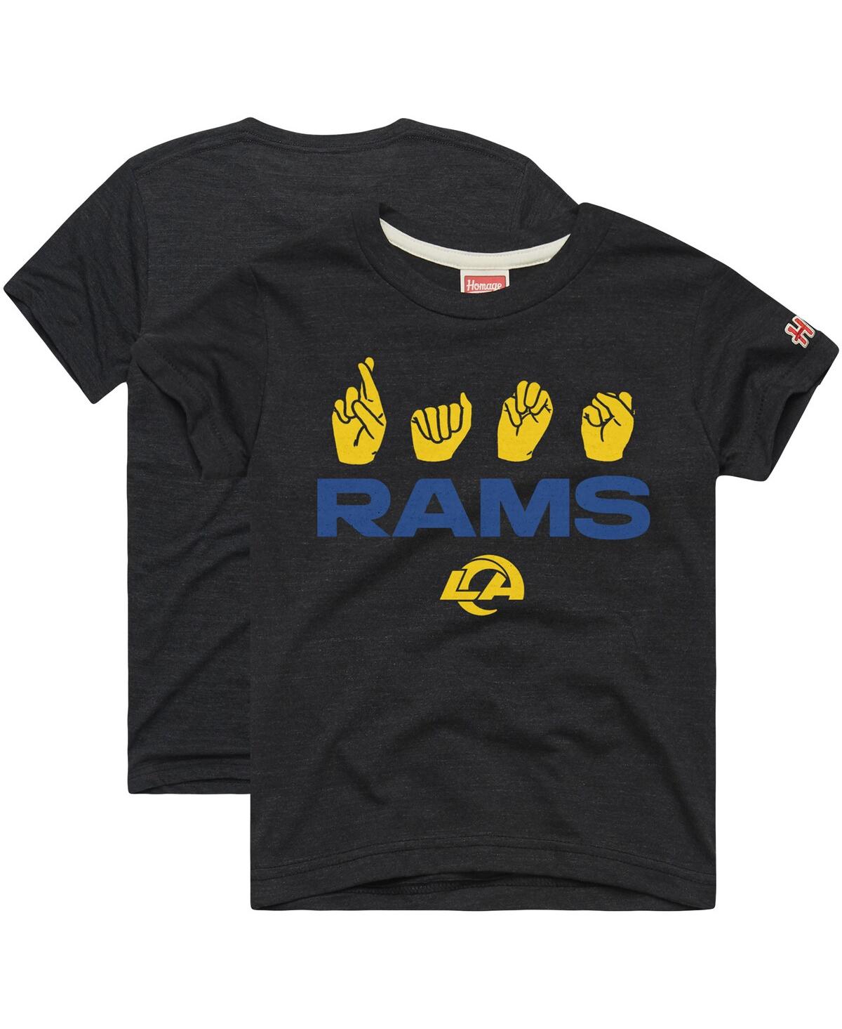 Click here for Homage Big Boys and Girls Charcoal Los Angeles Ram... prices