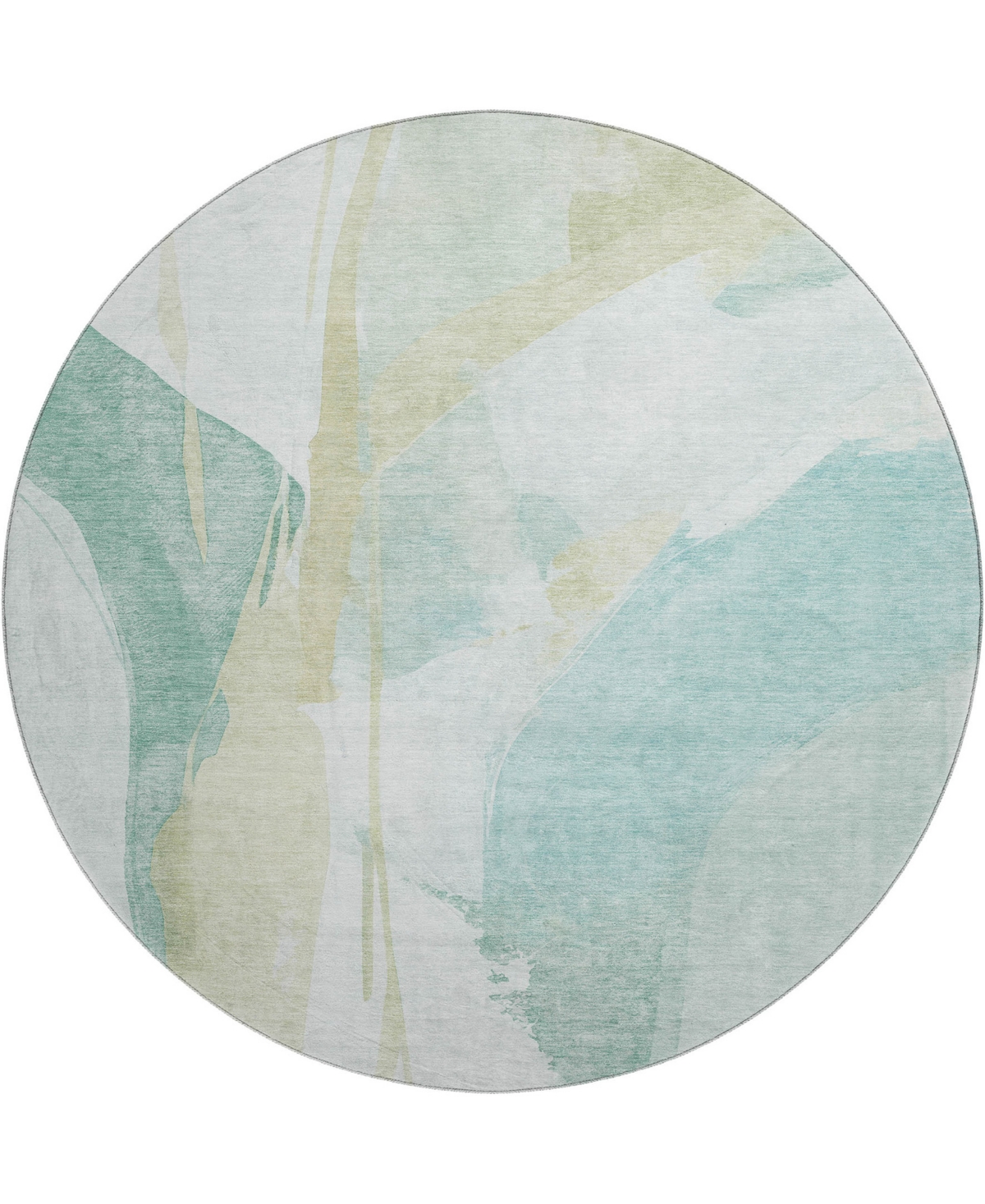 Click here for Dalyn Ravenna RN7 8x8 Round Area Rug - Teal prices