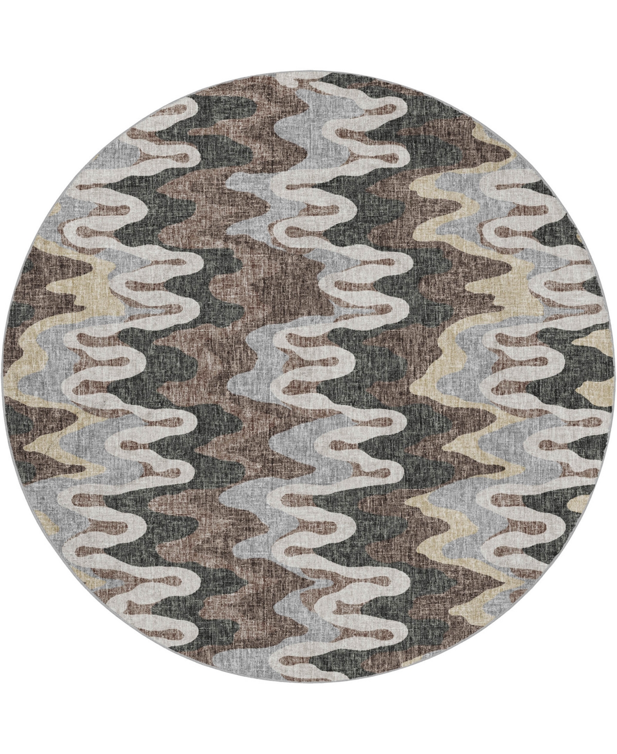 Click here for Dalyn Lorenzo LN6 8x8 Round Area Rug - Charcoal prices