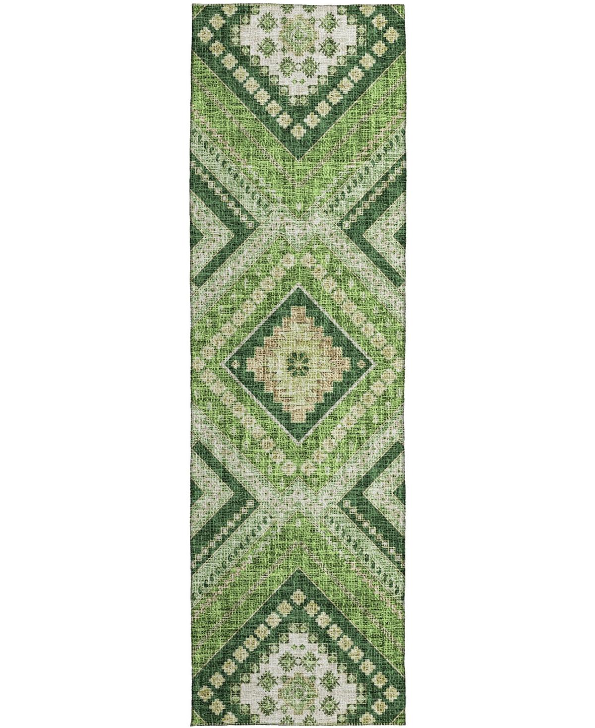 Click here for Dalyn Portico PO5 23x76 Runner Area Rug - Green prices