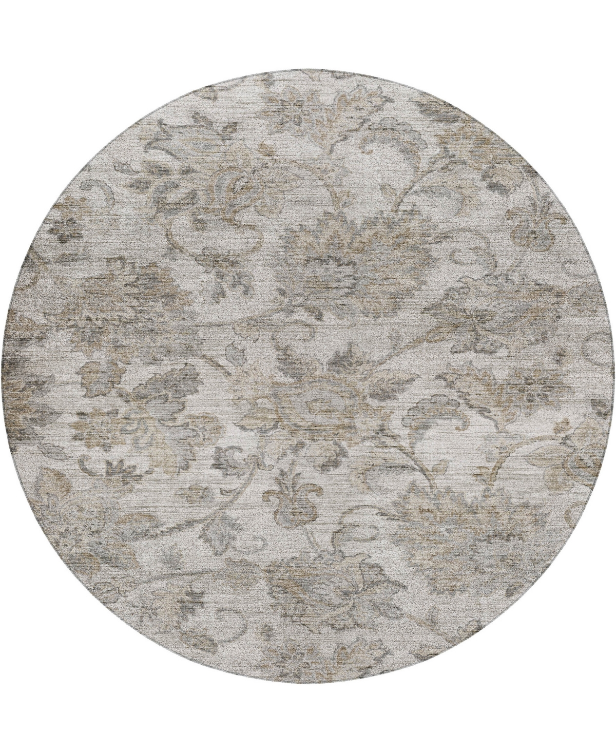 Click here for Dalyn Silk Road SR2 8x8 Round Area Rug - Ivory  Gr... prices