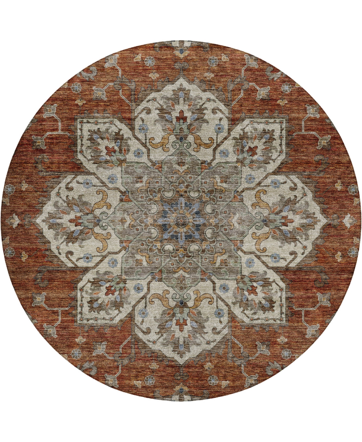 Click here for Dalyn Silk Road SR6 8x8 Round Area Rug - Clay prices