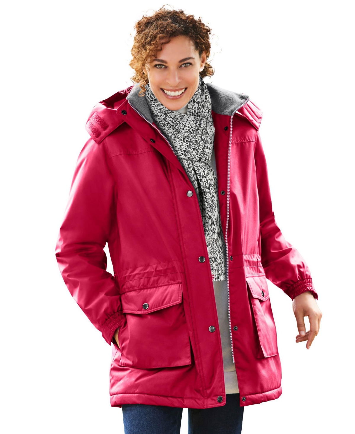 Click here for Woman Within Womens Within Microfiber Parka - Clas... prices