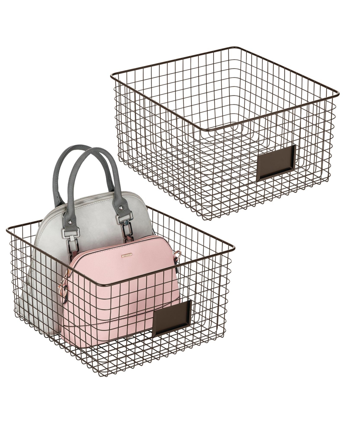 Click here for mDesign Bedroom Closet Storage Organizer Basket wi... prices
