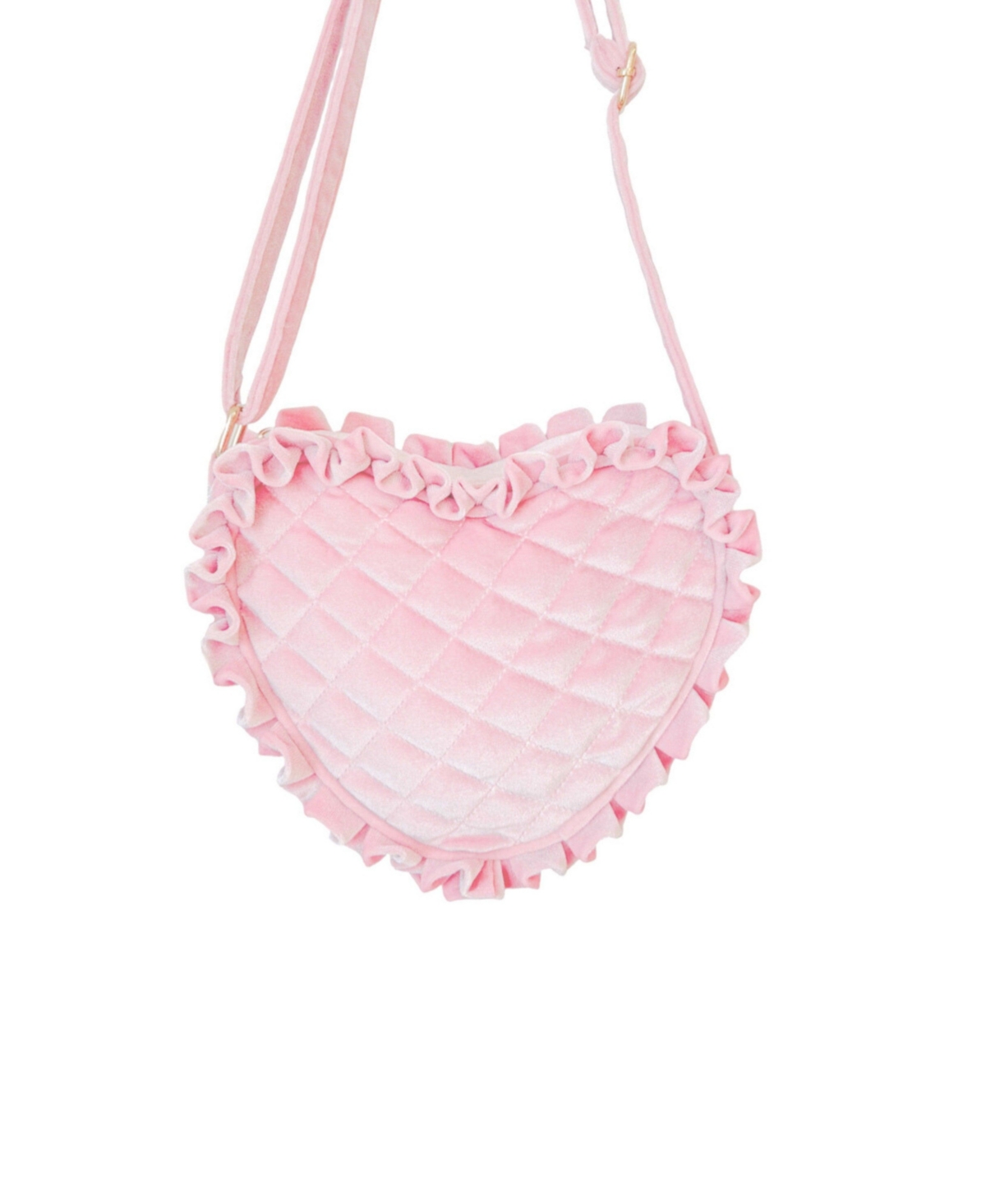 Click here for Bits & Bows Girls Velvet Ruffle Heart Purse in Pin... prices