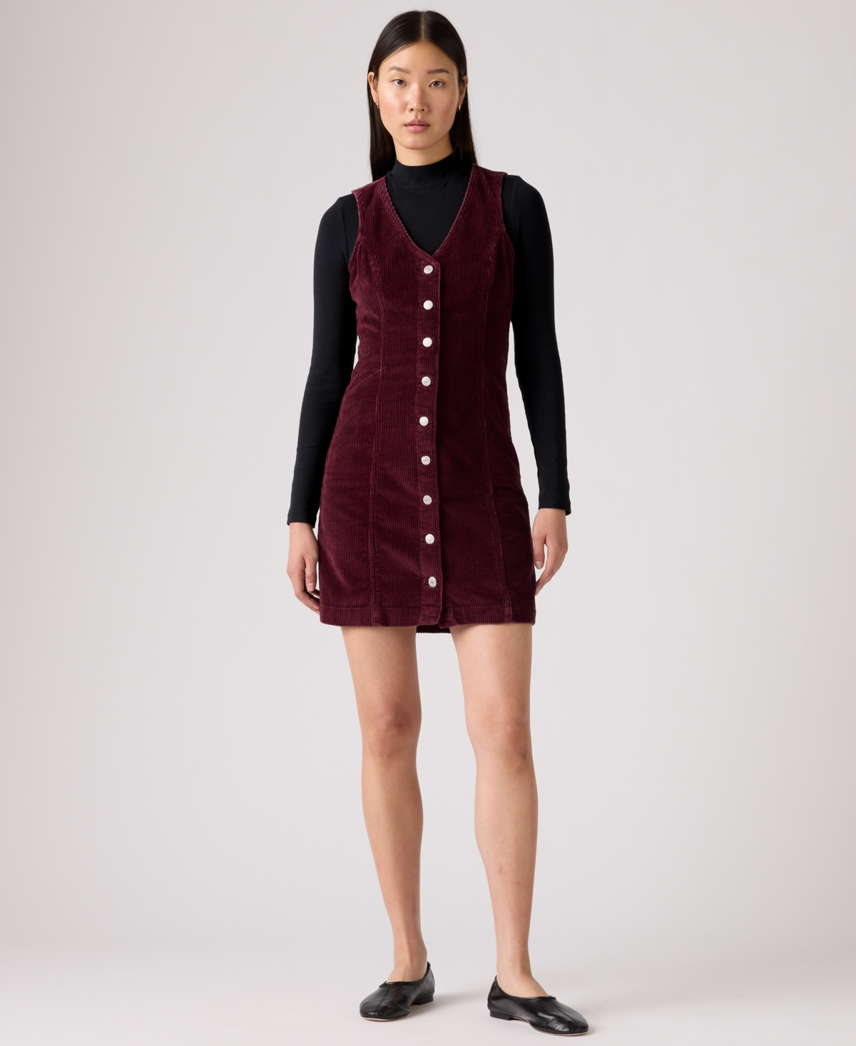 Click here for Levis Womens Vianna Denim Button-Front Vest Dress... prices