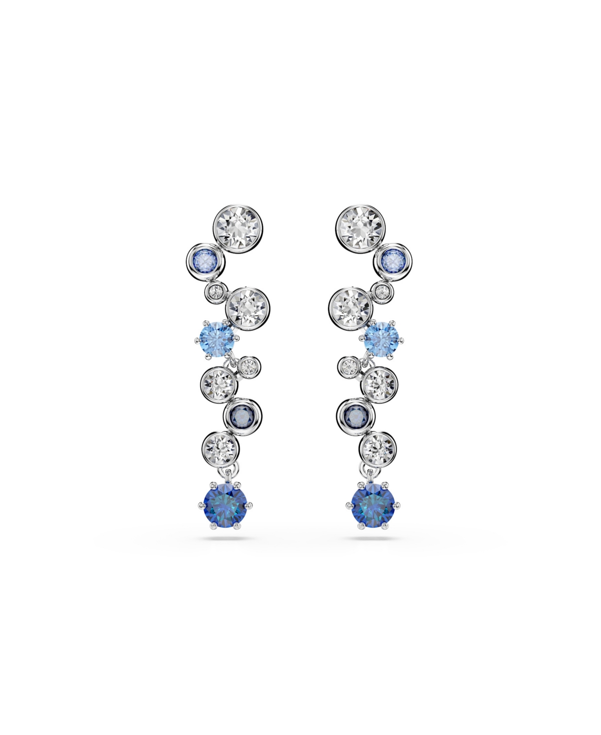 Click here for Swarovski Constella Rhodium Plated Drop Earrings -... prices