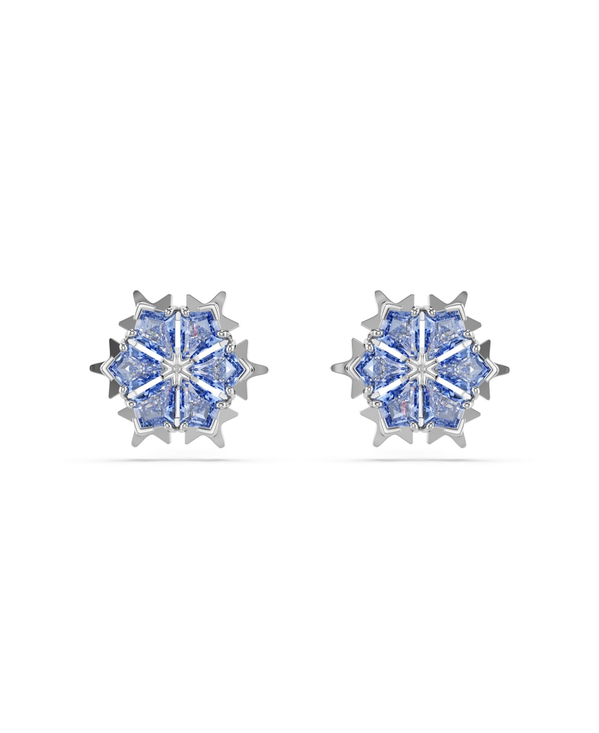 Click here for Swarovski Magic Rhodium Plated Stud Earrings - Blu... prices
