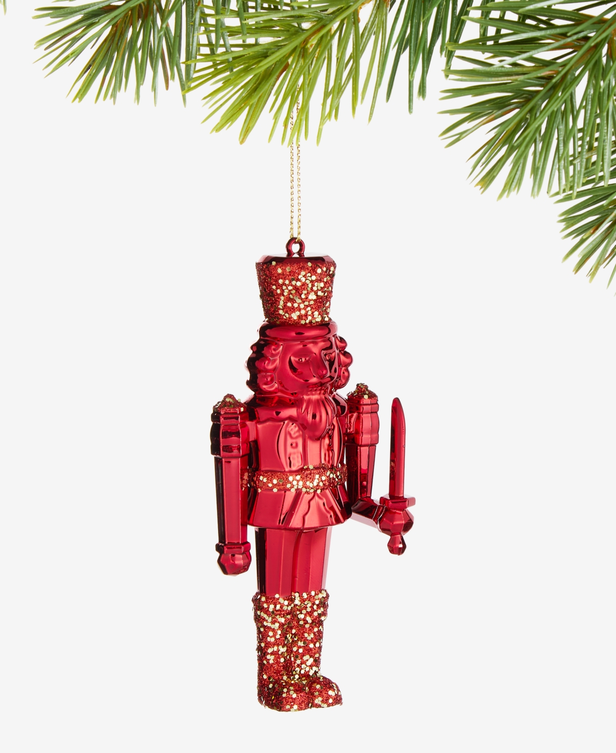Click here for Holiday Lane Christmas Glitters Red Nutcracker Orn... prices