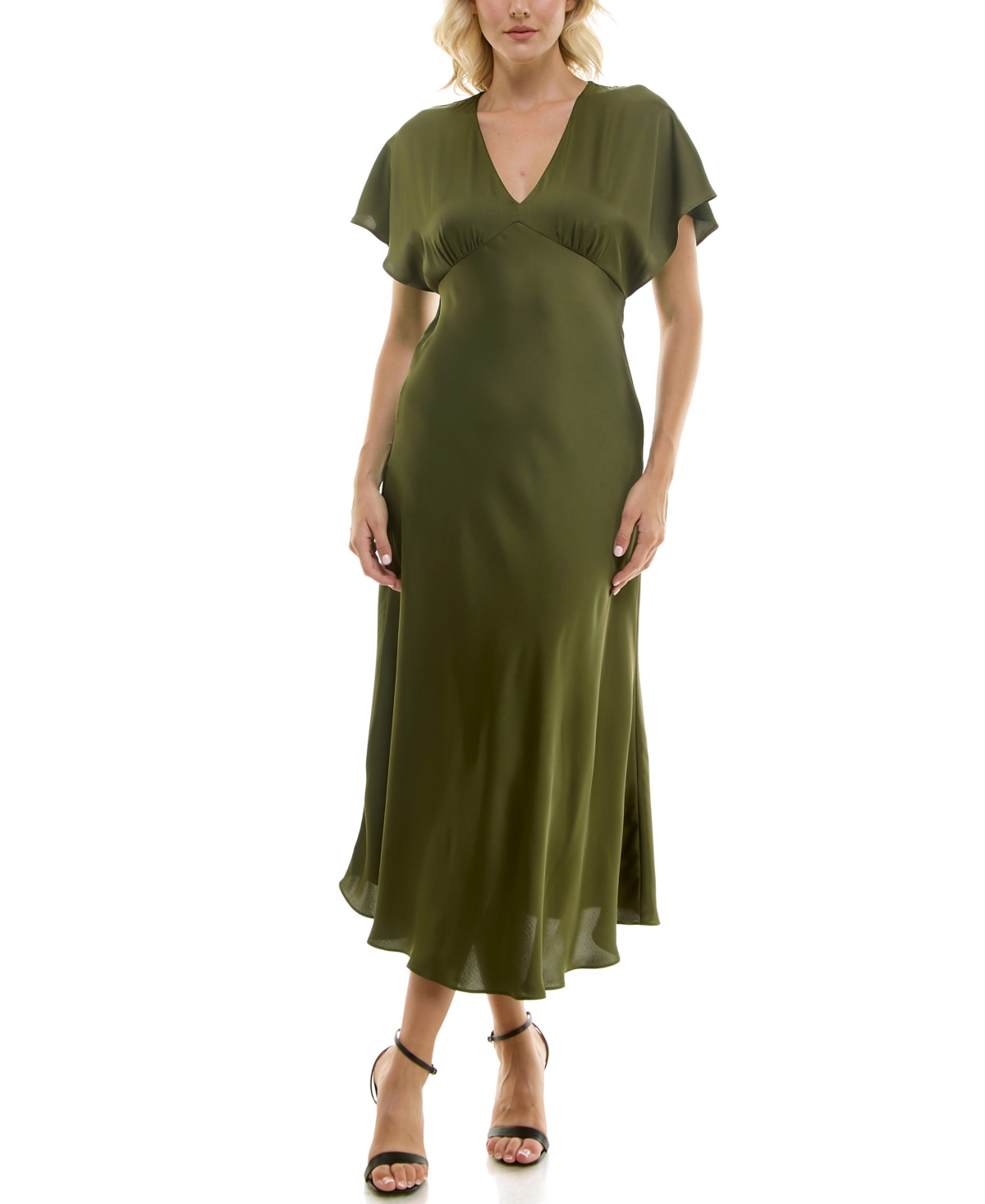 Click here for Taylor Womens Dolman Sleeve A-Line Dress - Seaweed prices